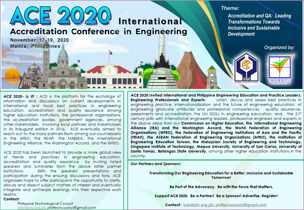 ACE2020-International Accreditation Conference for Engineering ...